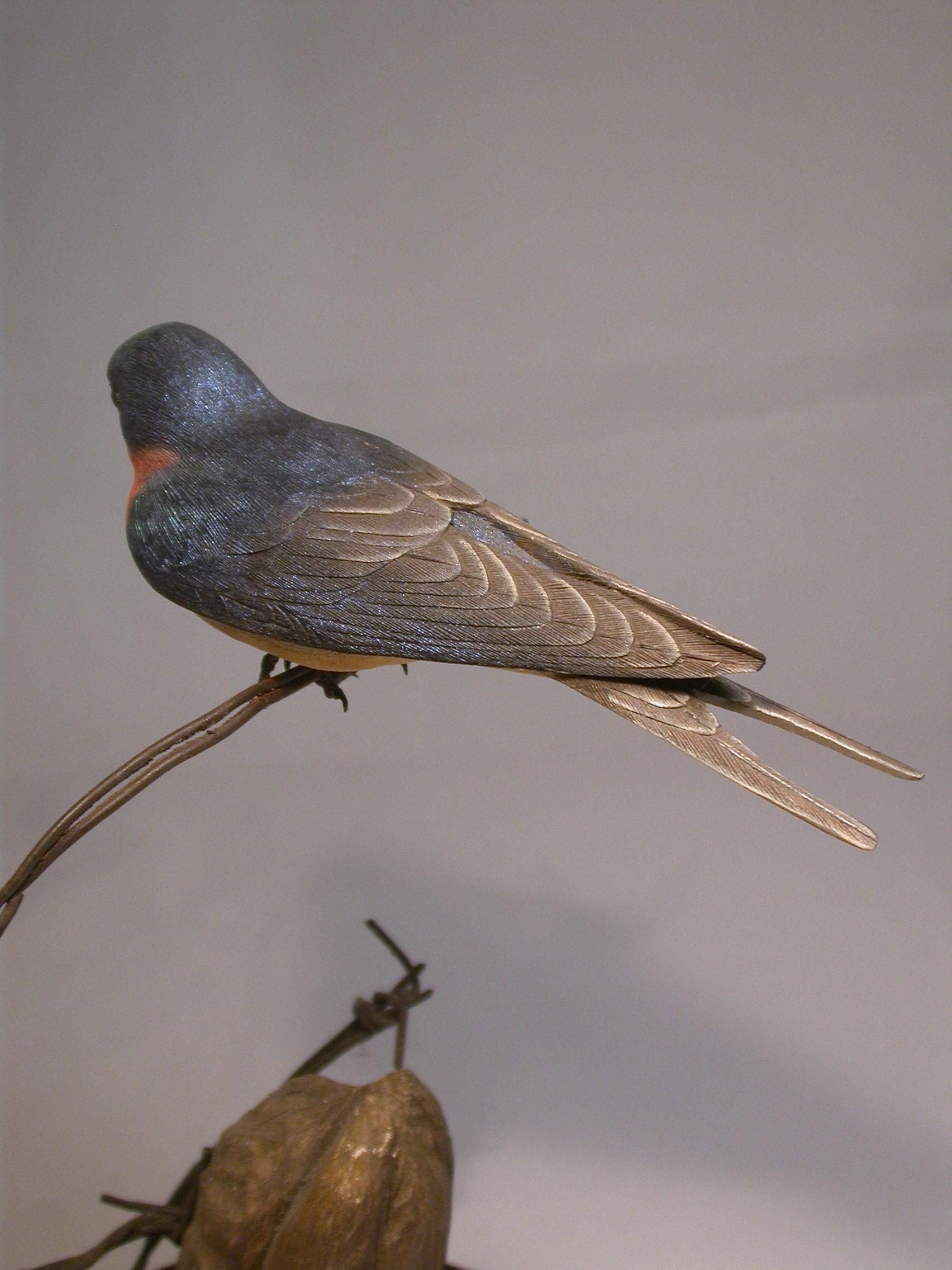 Barn Swallow Wooden Hand Carved Bird Carving - Etsy