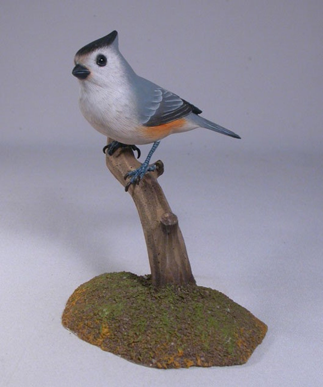 Black-crested Titmouse Hand Carved and Hand Painted Wooden Bird - Etsy