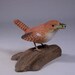 House Wren Hand Carved Wooden Bird - Etsy