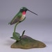 Ruby-throated Hummingbird Hand Carved Wooden Bird - Etsy