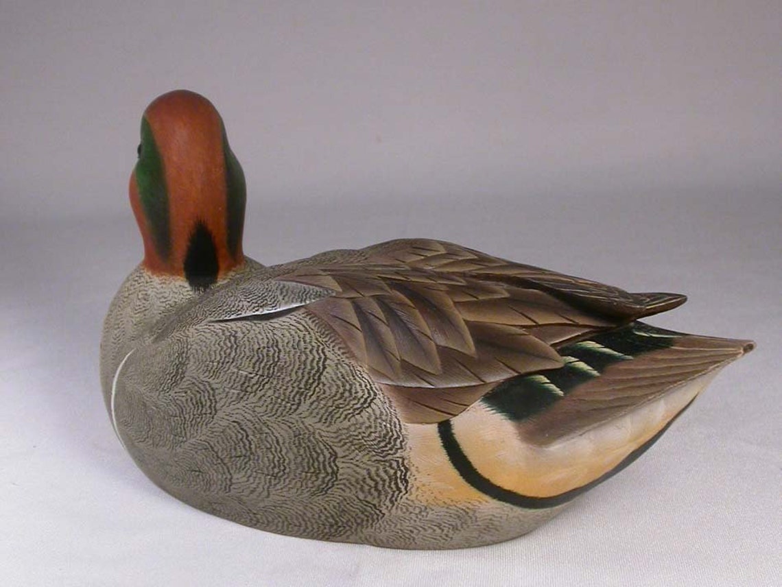 Green-winged Teal Hand Carved Wooden Bird - Etsy
