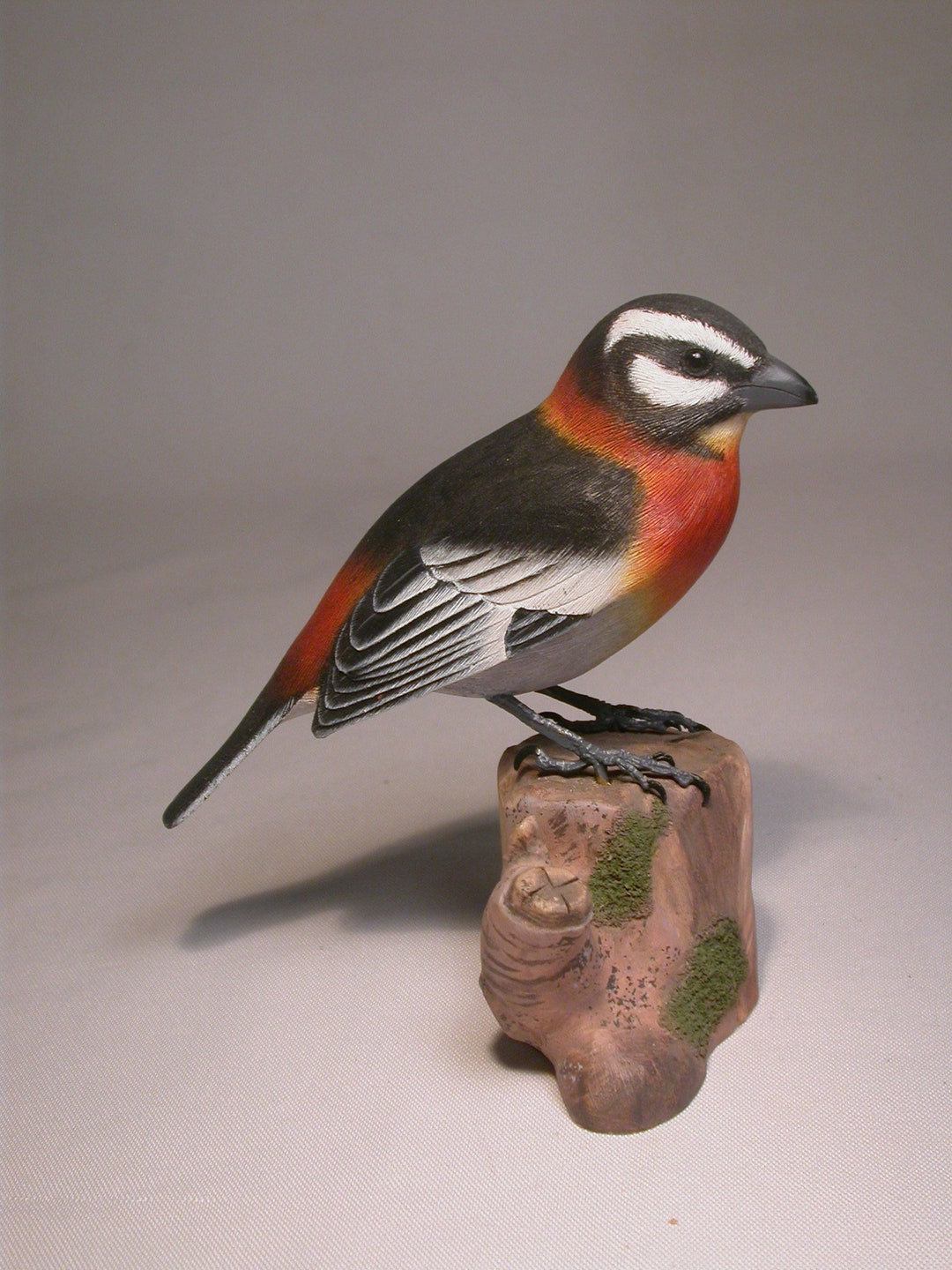 Western Spindalis Original Wood Carving Bird - Etsy