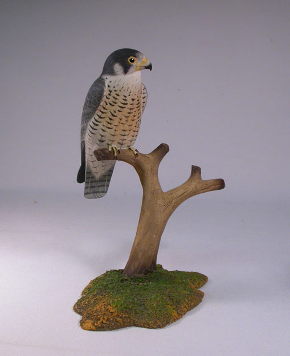 5-1/2 Inch Peregrine Falcon Hand Carved Wooden Bird - Etsy