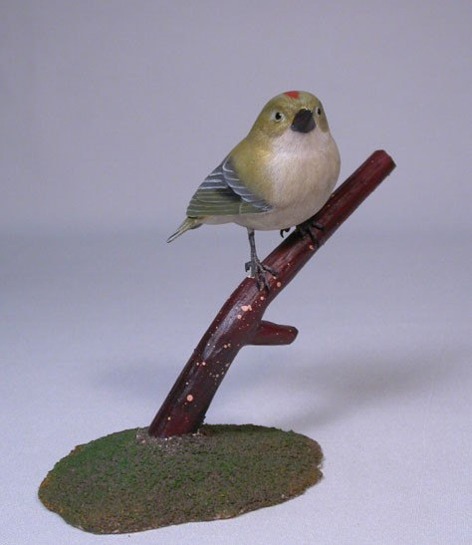Ruby-crowned Kinglet Carved Wooden Bird - Etsy