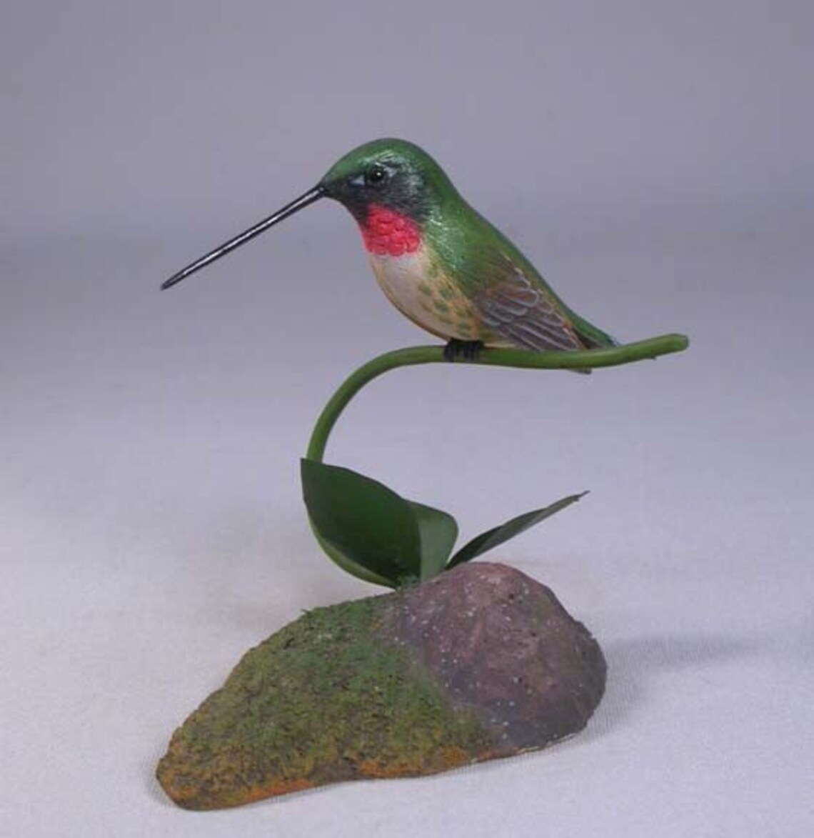 Ruby-throated Hummingbird Hand Carved Wooden Bird - Etsy