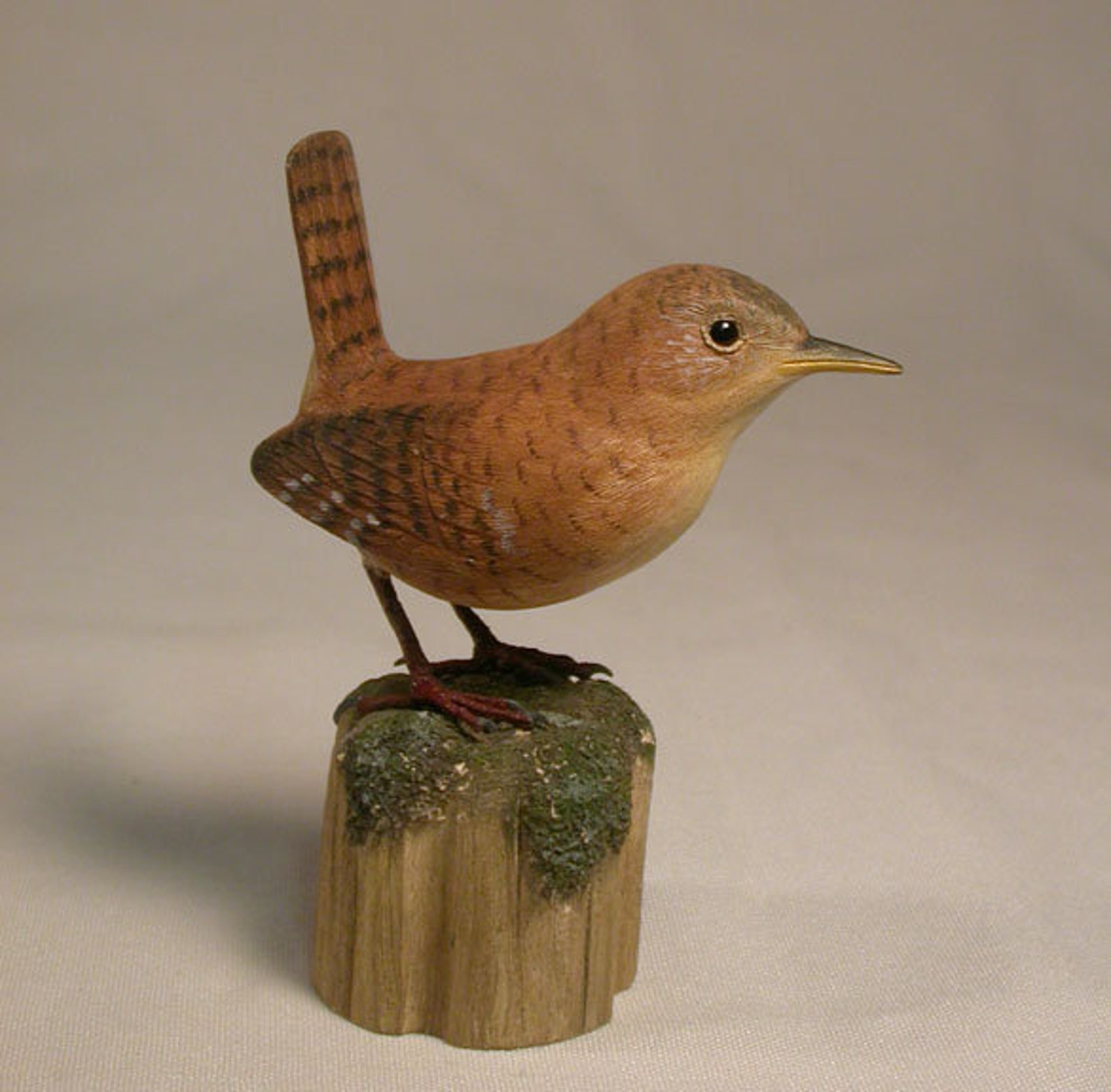 House Wren Hand Carved and Hand Painted Wooden Bird - Etsy