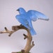 Open-winged Eastern Bluebird Wooden Carved Bird Carving - Etsy