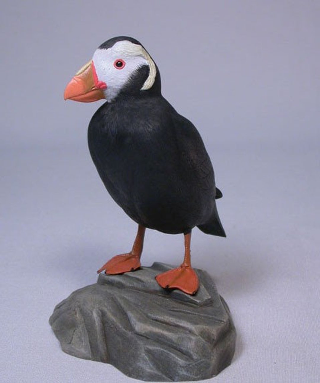5″ Tufted Puffin Wood Carving Hand Carved and Hand Painted - Etsy