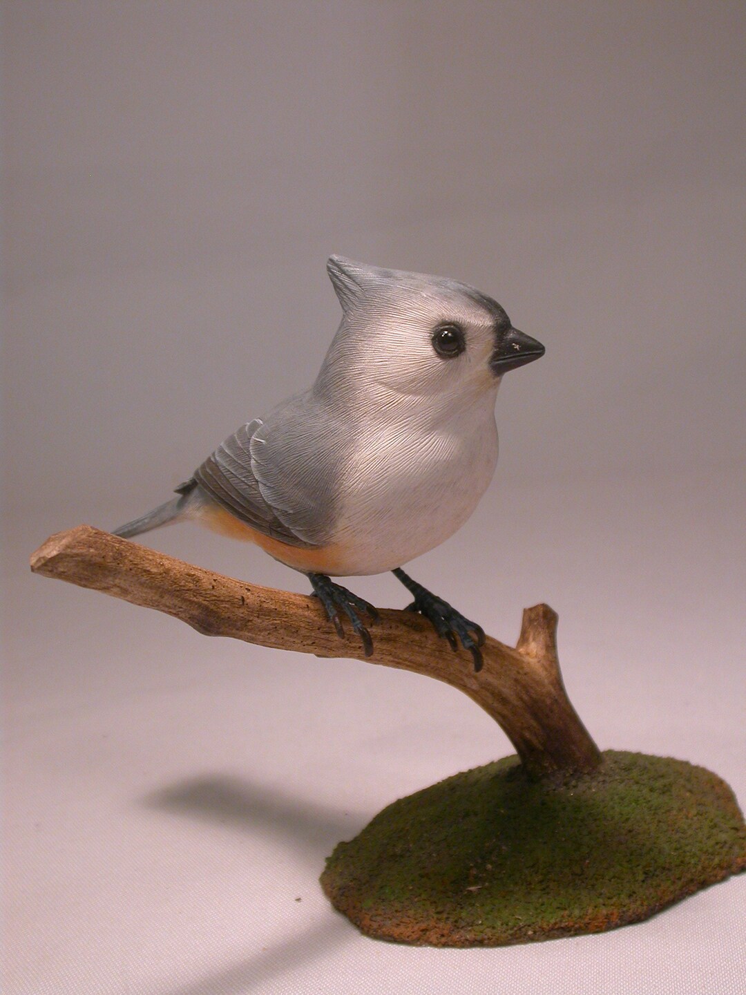 Tufted Titmouse Hand Carved and Hand Painted Wooden Bird - Etsy