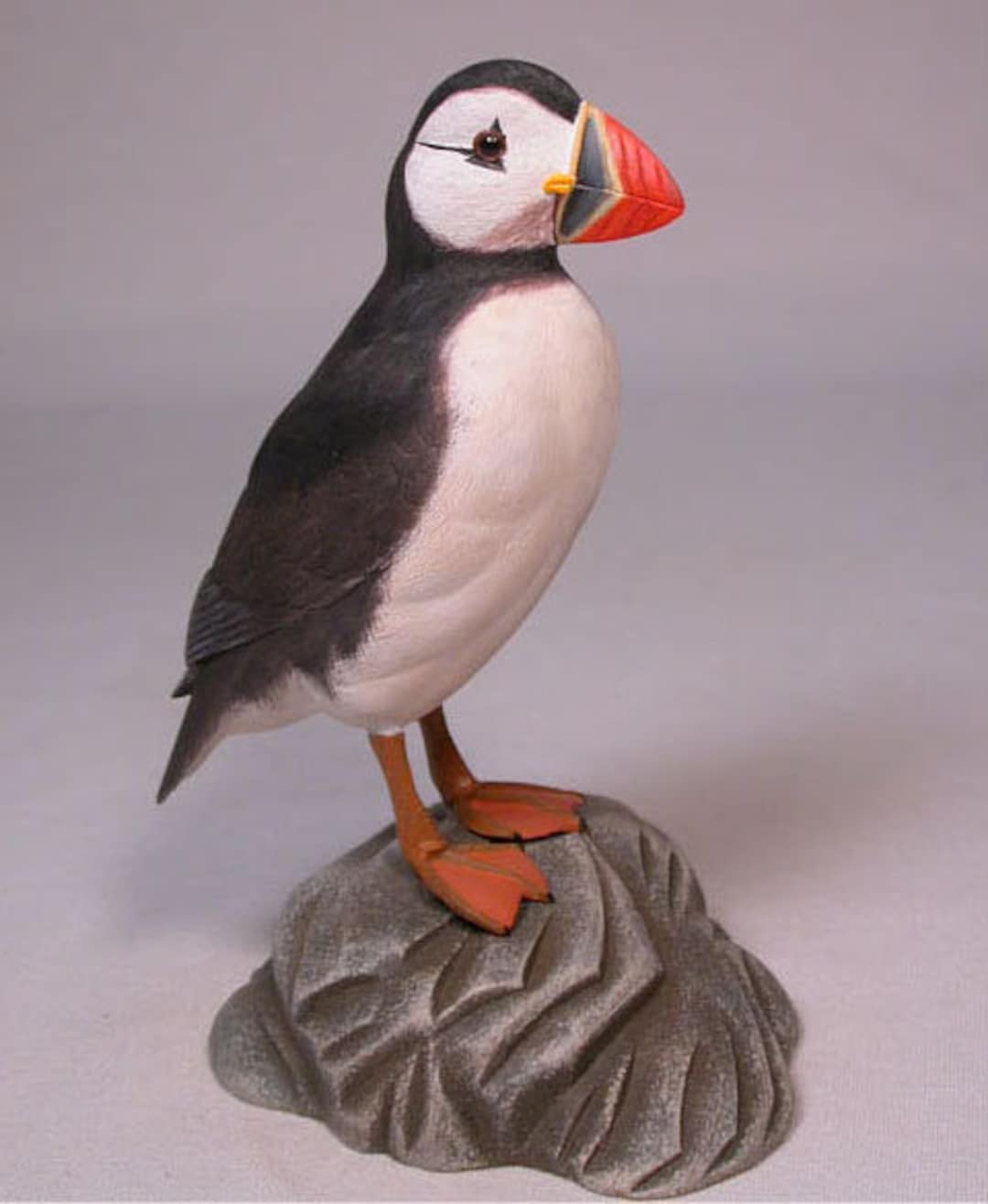 Atlantic Puffin Wood Carving Hand Carved and Hand Painted - Etsy