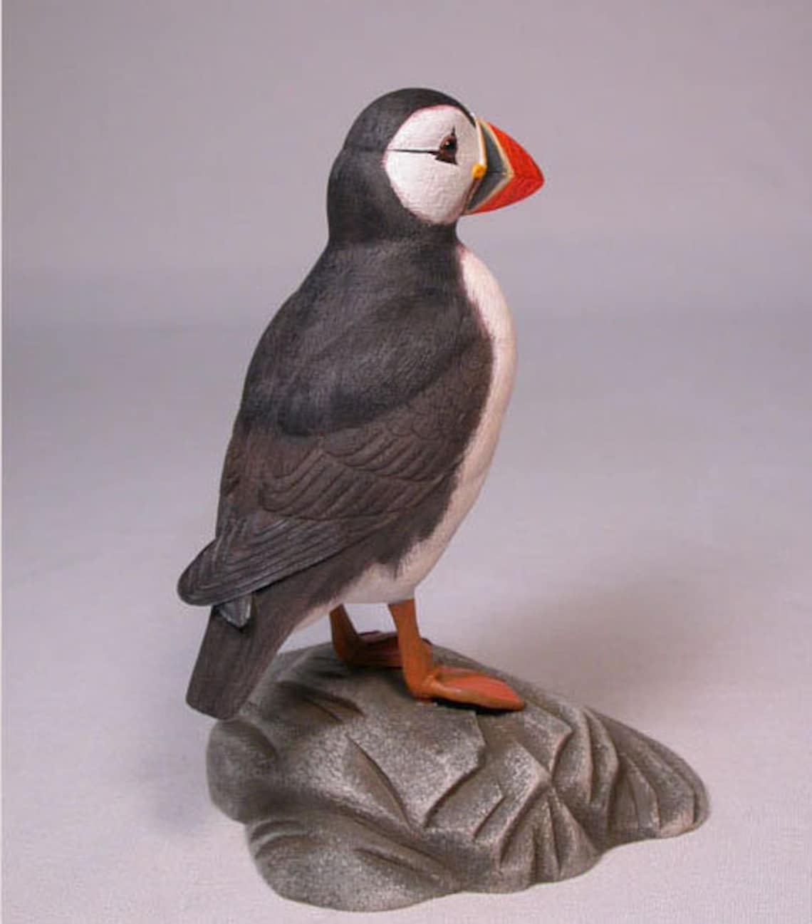 Atlantic Puffin Wood Carving Hand Carved and Hand Painted - Etsy
