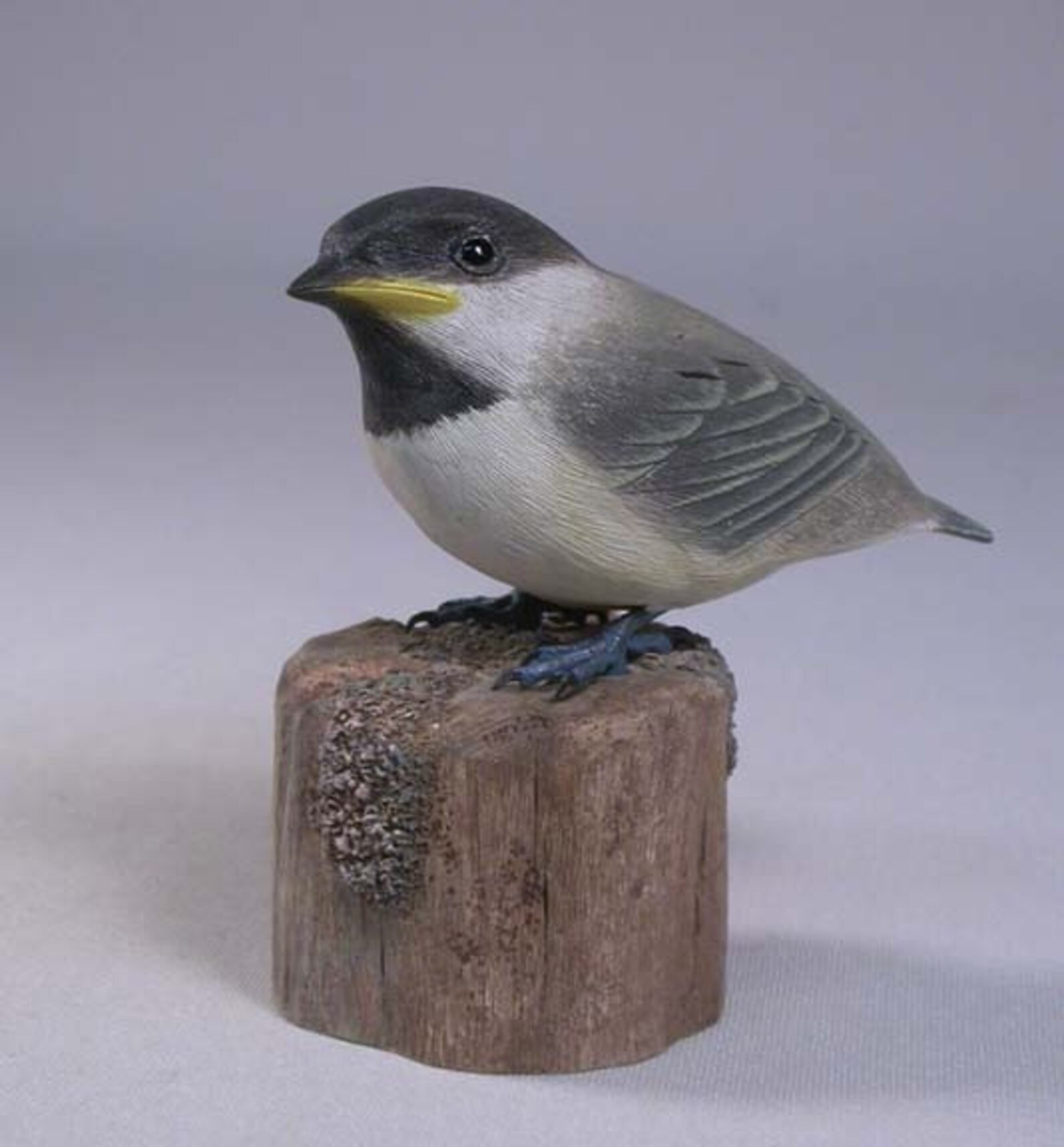 Baby Black-capped Chickadee Hand Carved Wooden Bird - Etsy