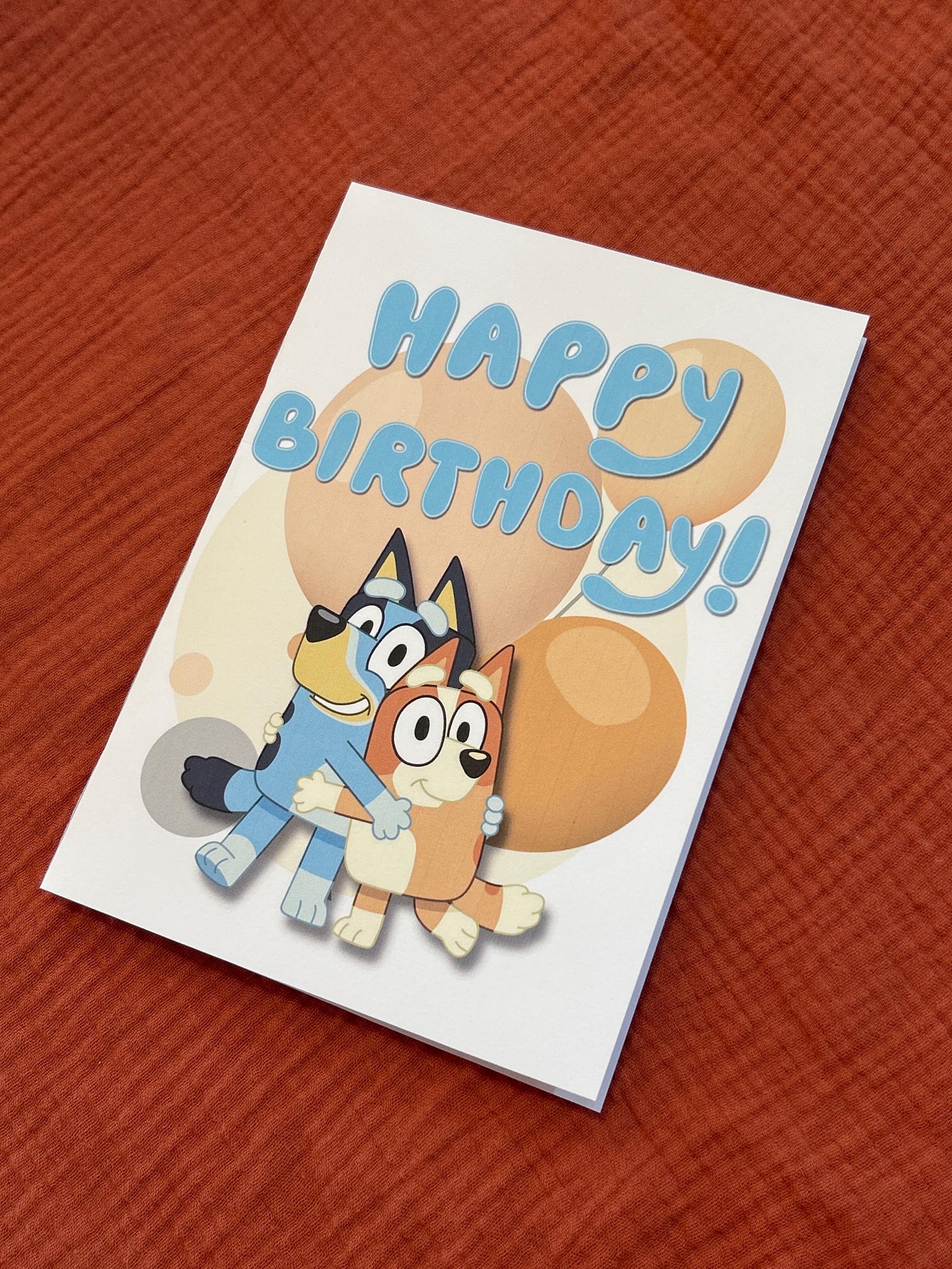 Bluey Birthday Card - Etsy