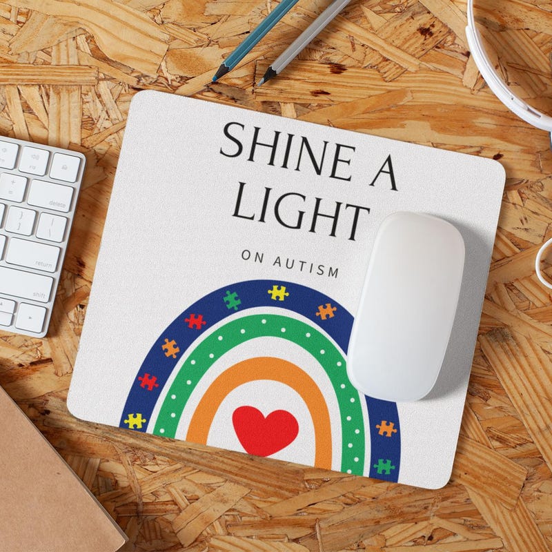 Rainbow Mouse Pad - Etsy