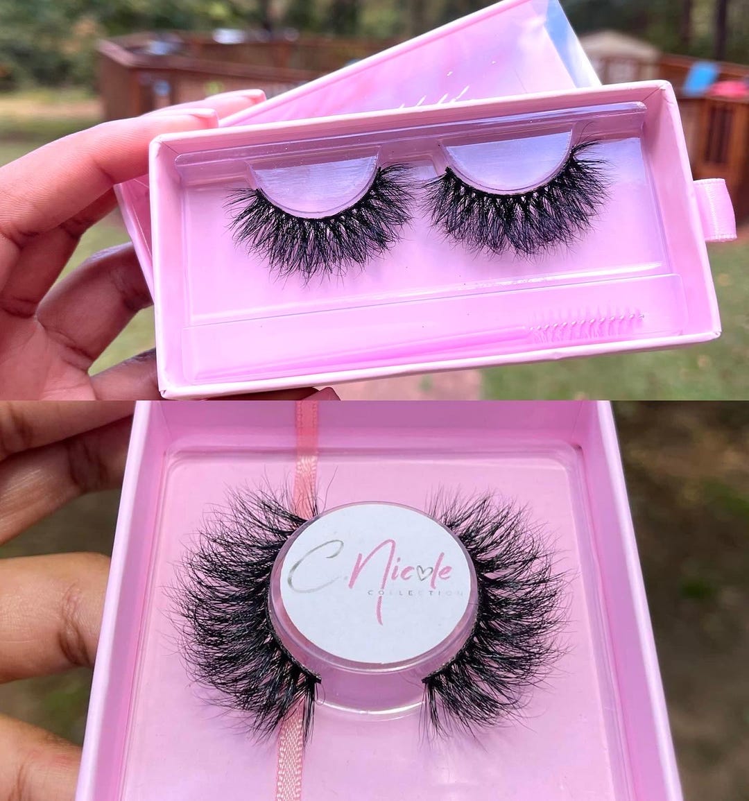 Human Eyelashes Mink Lashes Lash Strips 18MM-22MM Fluffy Lashes Wispy ...