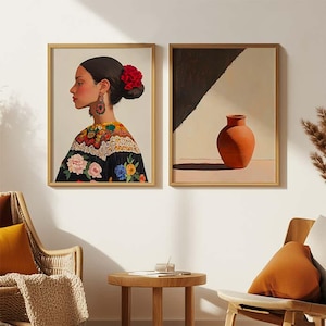 Set of 3 Mexican Art Posters,marigold Flower Poster, Printable Mexican ...