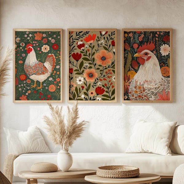 Chicken Poster - Etsy