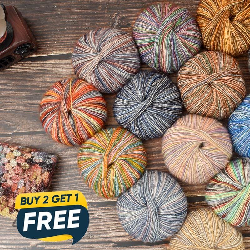 Multicolor Wool Yarn - Etsy