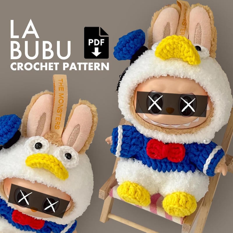 Labubu Donald Duck - Etsy