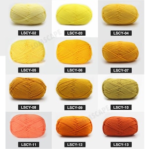 High Quality 4 Ply Milk Cotton Yarn 86 Colours 50g Skein for Crochet ...