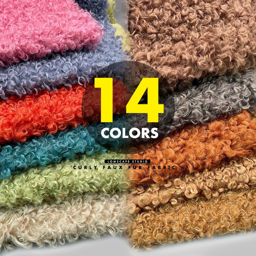 Curls Soft Teddy Bear Fabric Sherpa Fabric Toy Stuffing Animal Making ...