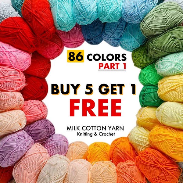 Milk Cotton Yarn - Etsy