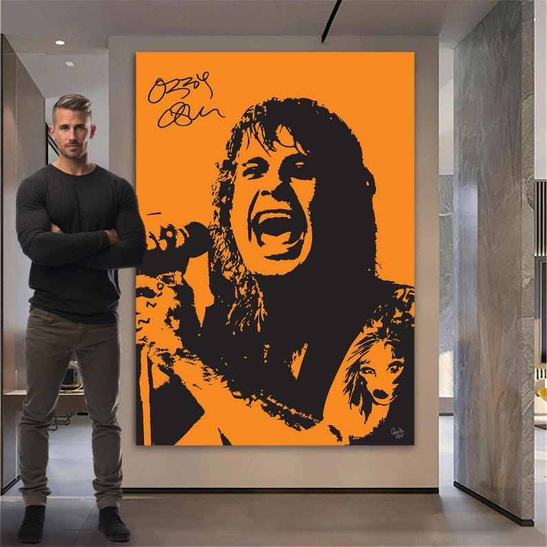 Ozzy Black Sabbath Colour Postera1 - Original Vector Drawn Art Download ...