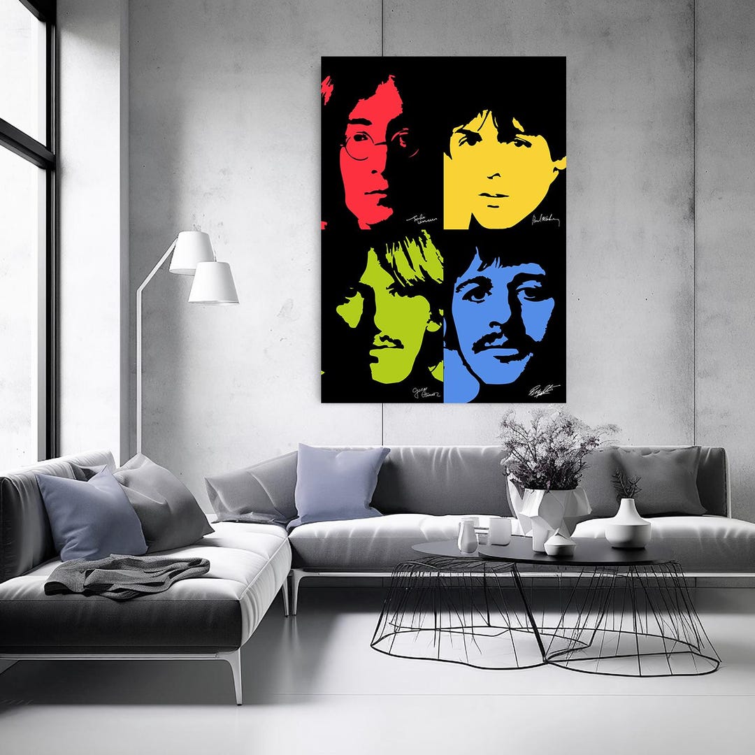 The Beatles Colour Poster Digital Download- Original Vector Drawn Art ...