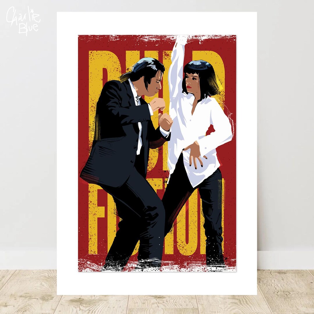Pulp Fiction Vector Poster PDF Digital Download. Printable Any Size ...