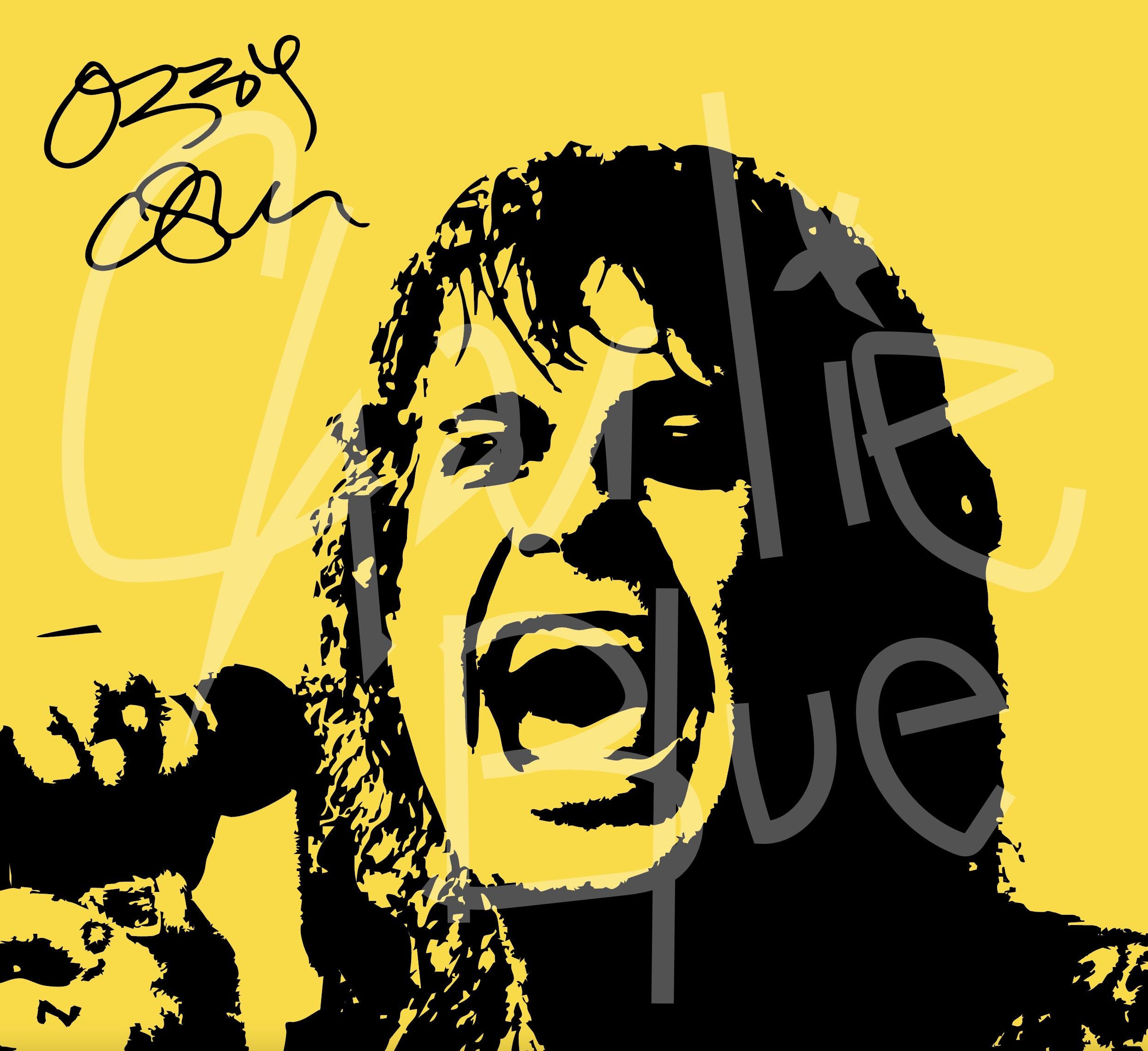 Ozzy Black Sabbath Colour Postera1 - Original Vector Drawn Art Download ...
