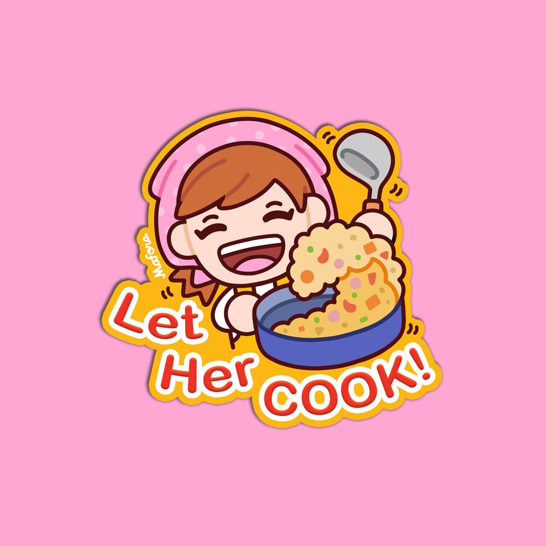 Let Her Cook! | Vinyl Sticker - Etsy