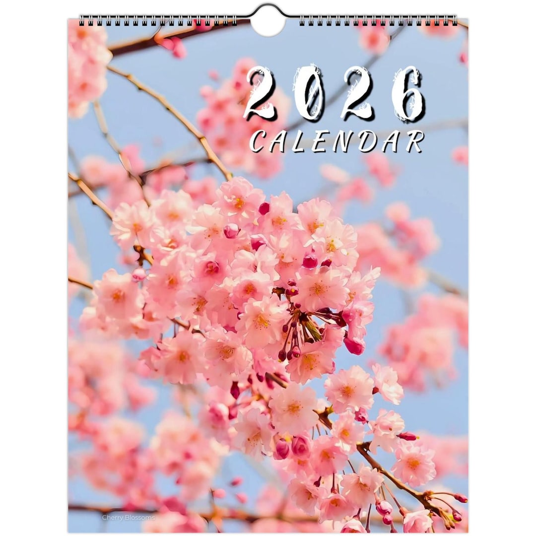 2026 Flower Wall Calendar: Roses, Tulips, Sunflowers - Nature-inspired ...