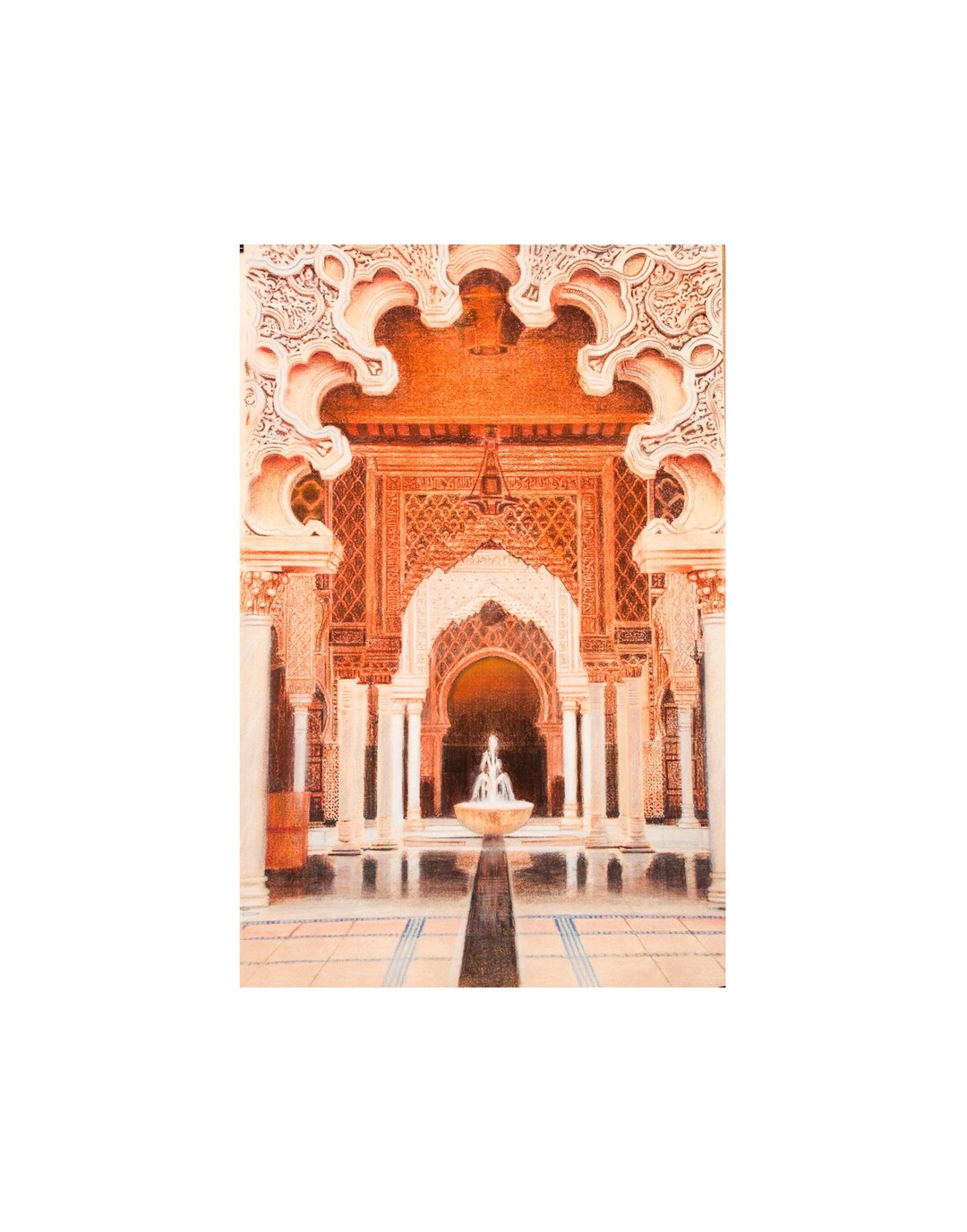 Drawing of the Malaysian Mosque. Mosque Drawing. Mosque Painting ...