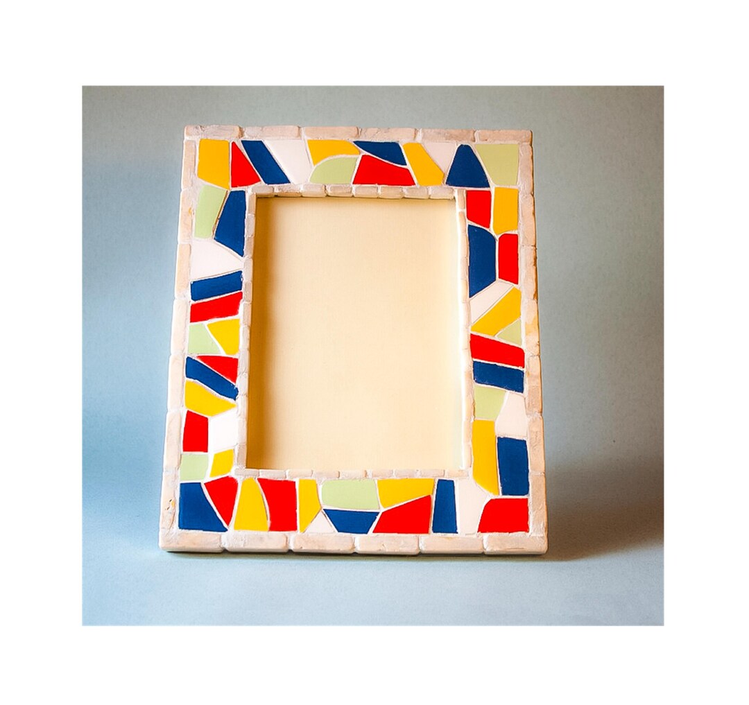 Photo Frame Decorated With Modernist Trencadís Style Mosaic gaudí ...