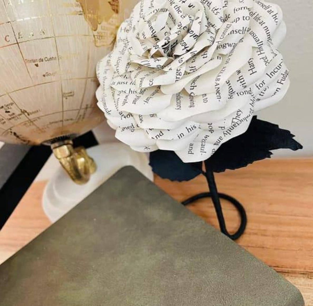Happy Birthday Gift, Paper Rose, Paper Flower Made From a Choice of ...