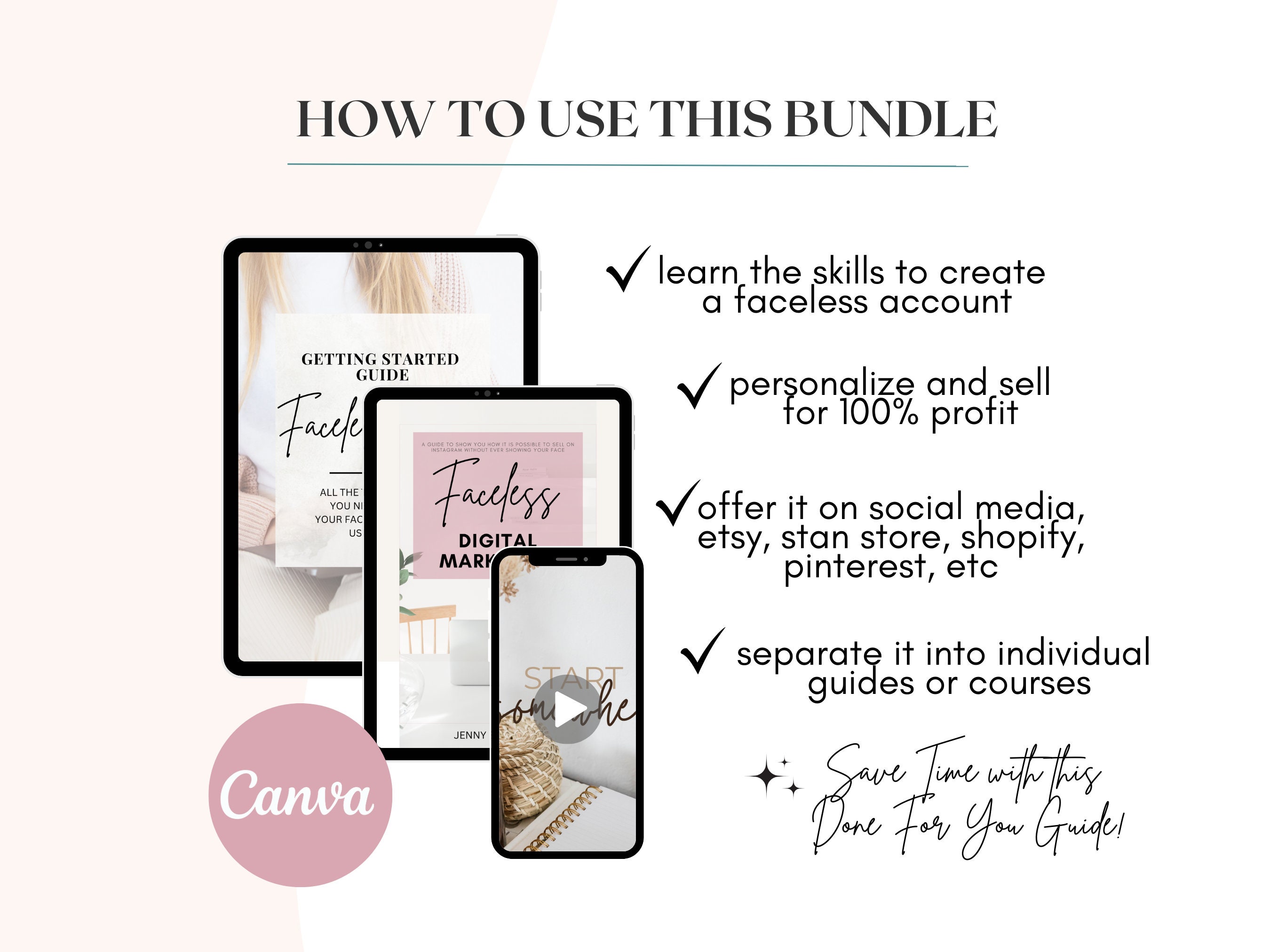 Faceless Instagram Account Bundle W/ MRR & PLR, Faceless Digital ...