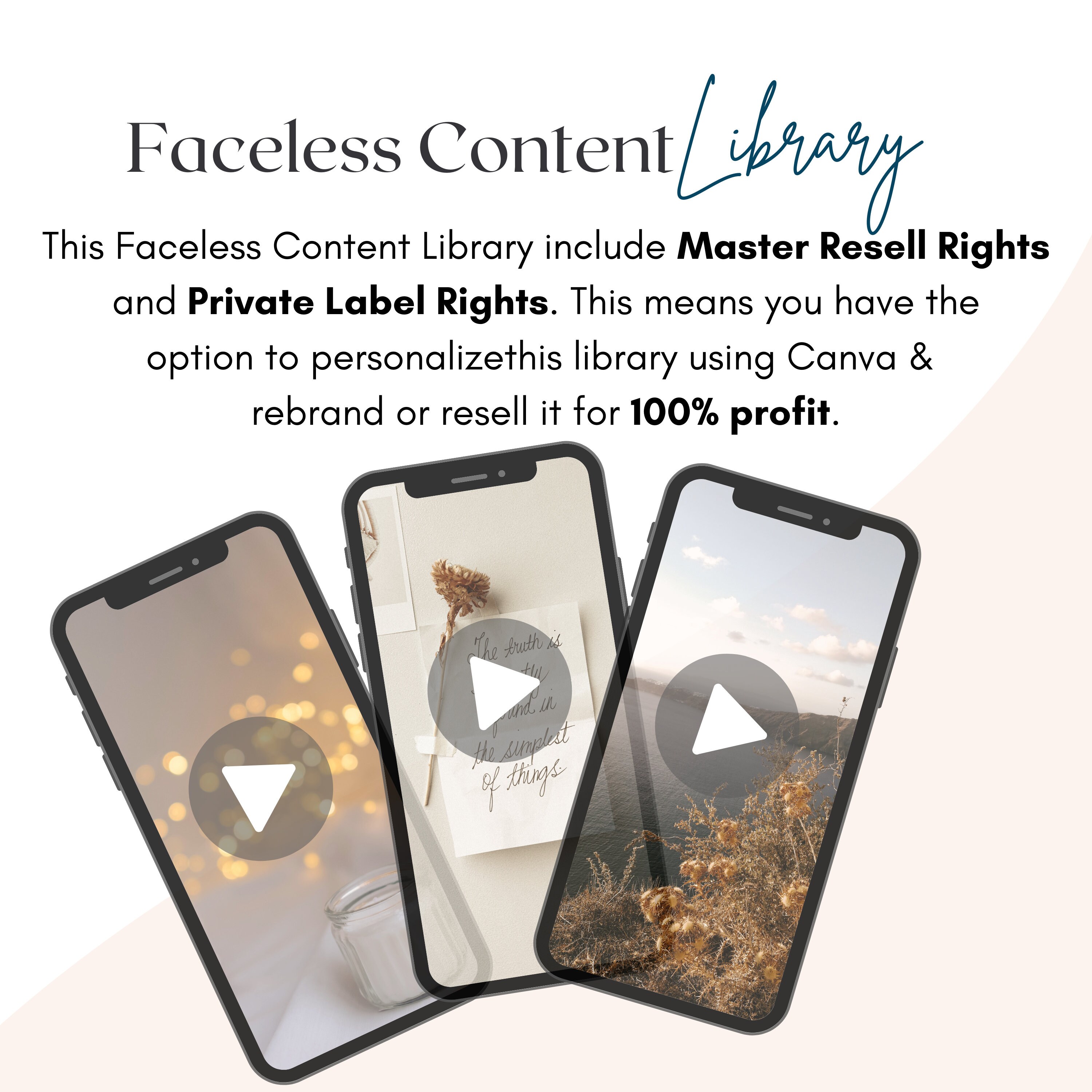 Faceless Reels Content Library, Faceless Videos, Done for You Social ...