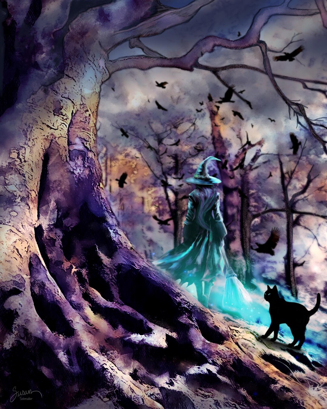 All Hallows Eve by Susan Schroder Fantasy Fine Art Print - Etsy