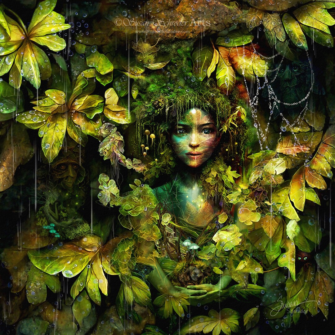 Rain Spells by Susan Schroder-fantasy Art Print - Etsy