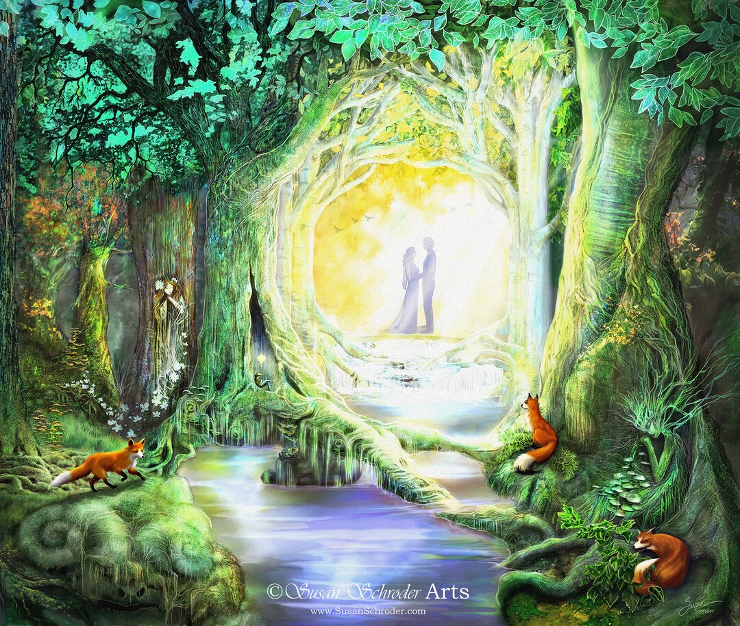 Gathering-- by Susan Schroder-fantasy Art Print - Etsy