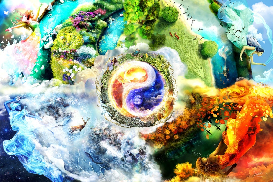 Four Seasons by Susan Schroder- Art Print - Etsy