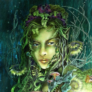 Spellbound by Susan Schroder - Mythic Dryad Fine Art Print - Etsy
