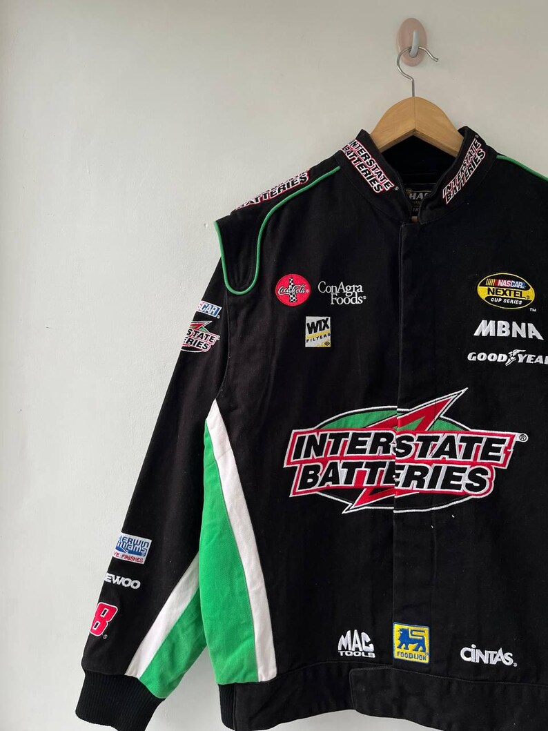 Vintage Interstate Batteries NASCAR Racing Jacket M Size - Etsy