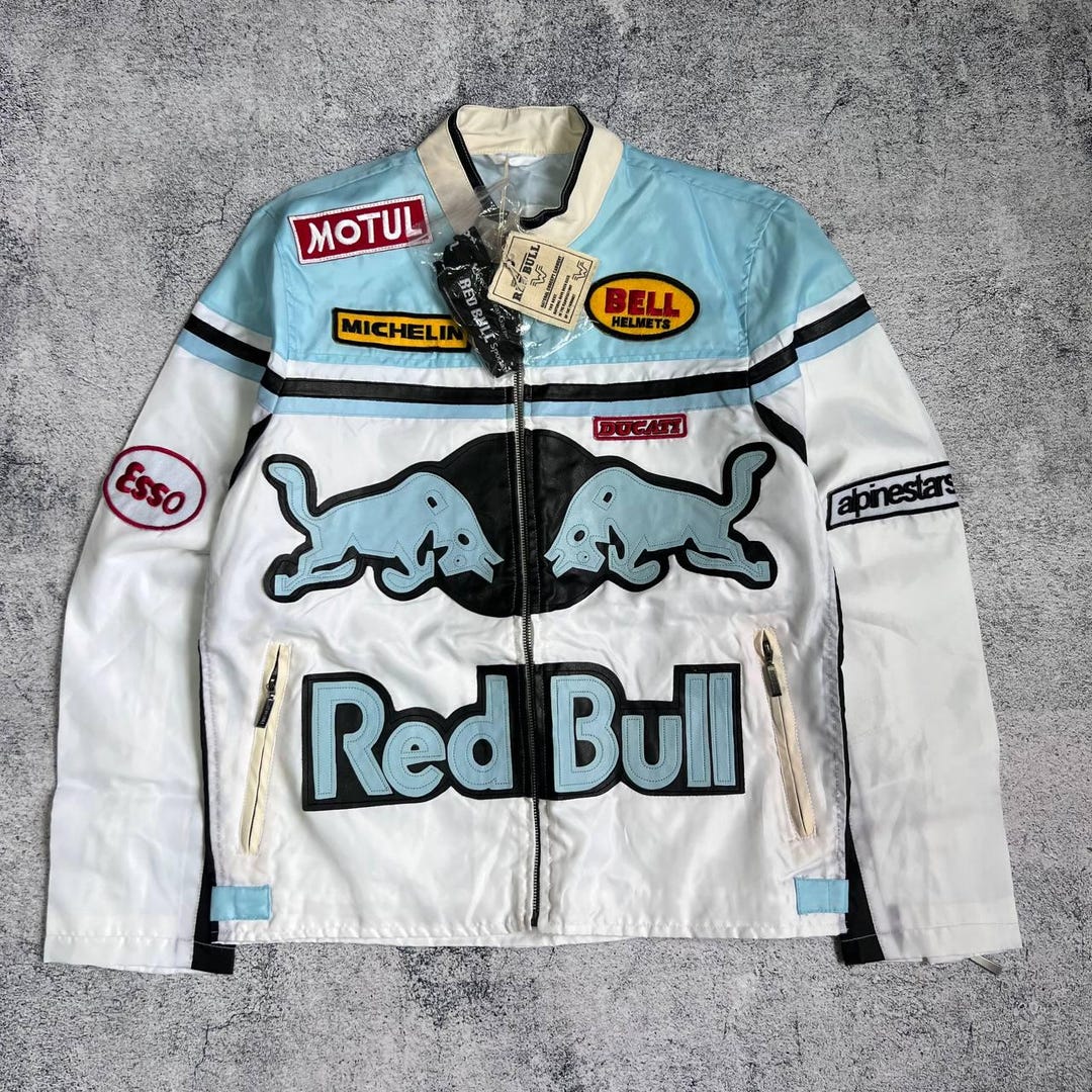 Red Bull Vintage Racing Jacket 90s S/M - Etsy