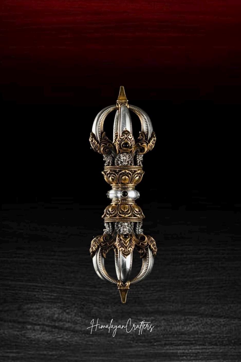 Handcrafted Vajra Nepalese Dorje Brass Handmade Tibetan Style Gift ...