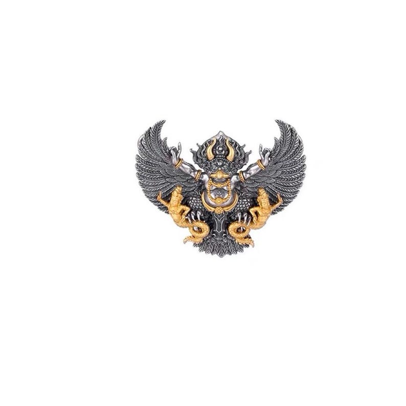 Handcrafted Garuda Pendant for Men - Solid S925 Sterling Silver Tibetan ...