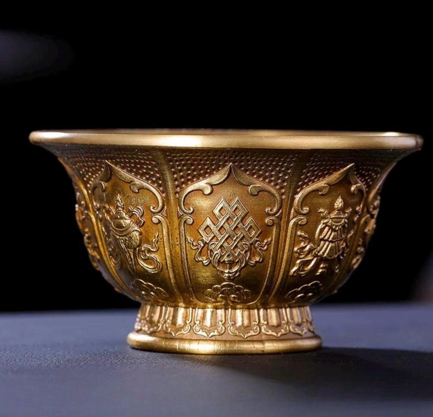 Handcrafted Copper Brass Offering Bowl Tibetan Buddhist Altar Cup for ...