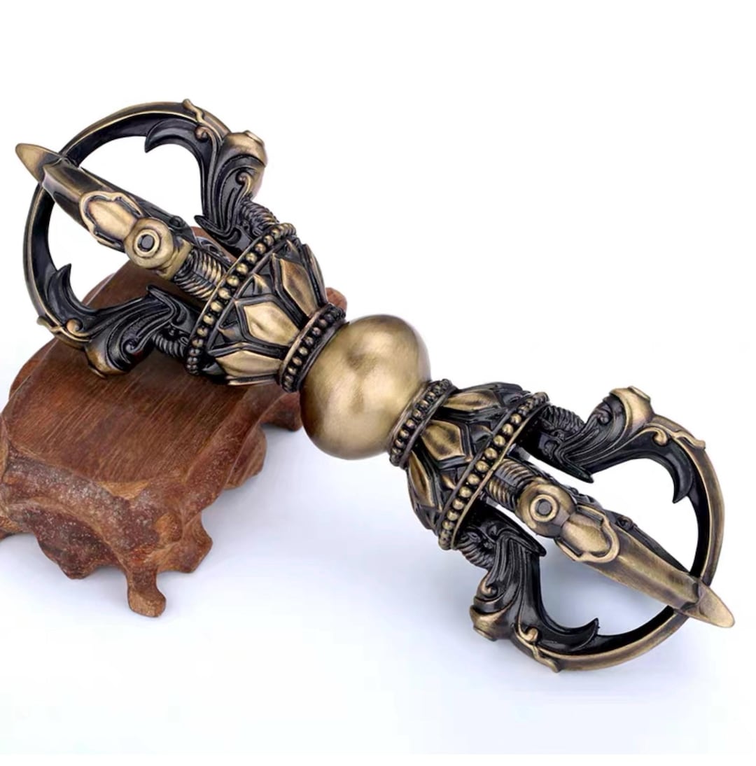 Handcrafted Silver-plated Vajra Dorje: Tibetan Buddhist Ritual Tool - Etsy