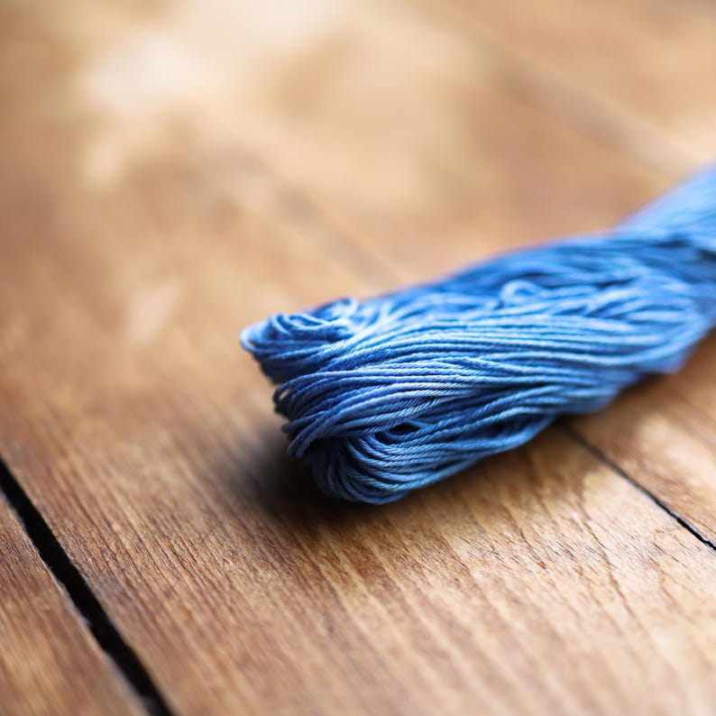Natural Indigo Dyed Cotton 100m Sashiko Thread | Made in Japan - Etsy
