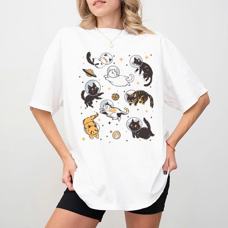 Cats in Space Png - Etsy